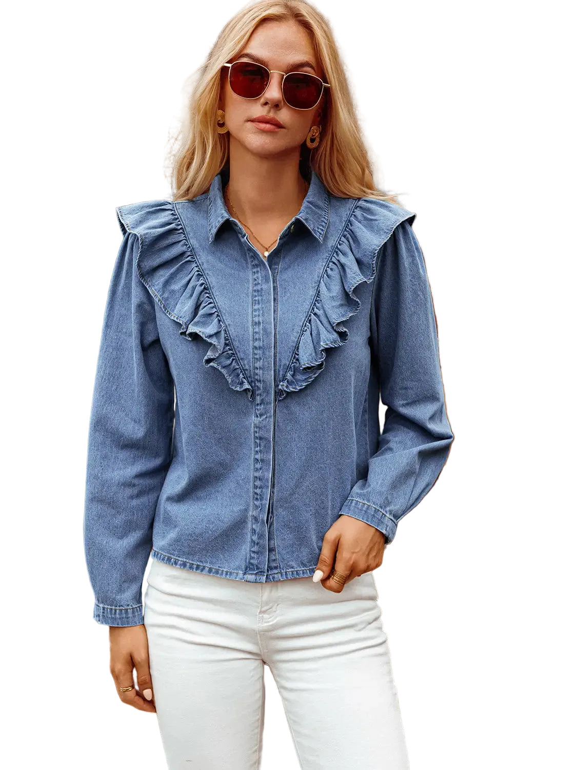 Buffalo Belle - Denim Hayley Blouse At Buffalo Bills Western – Buffalo ...