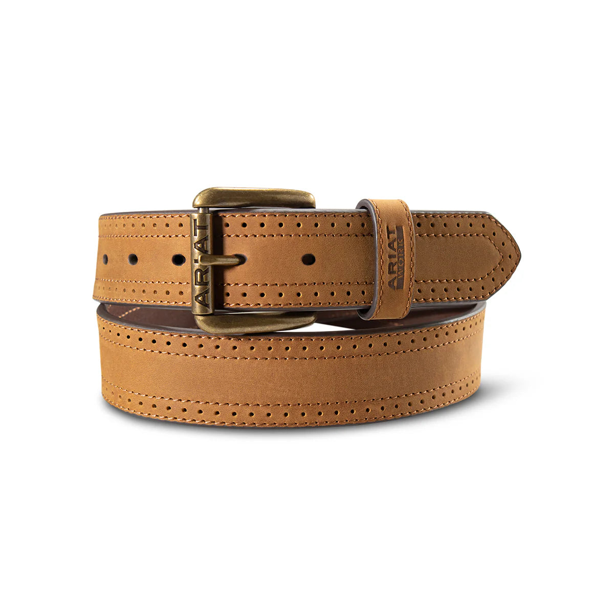 Ariat - Mens Buckskin Perforated Edge Work Belt Belt At Buffalo Bills ...