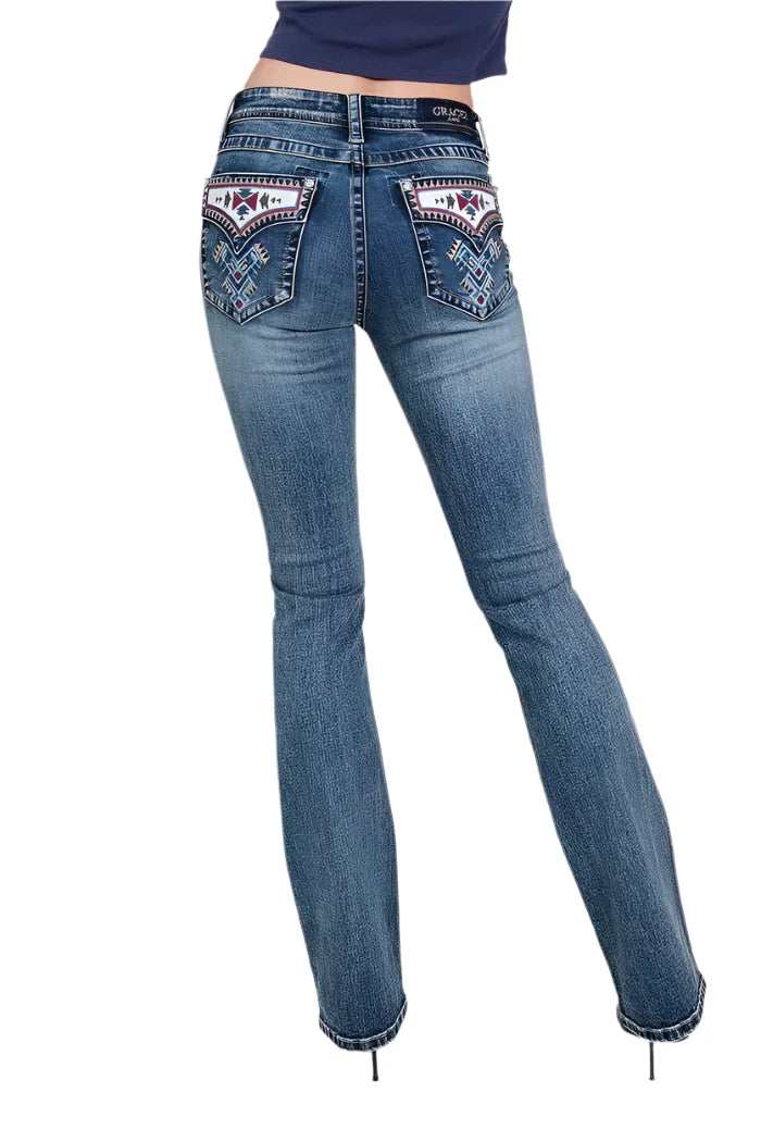 Grace In LA - Womens Marfa Easy Fit Boot Cut Jean at Buffalo Bills ...
