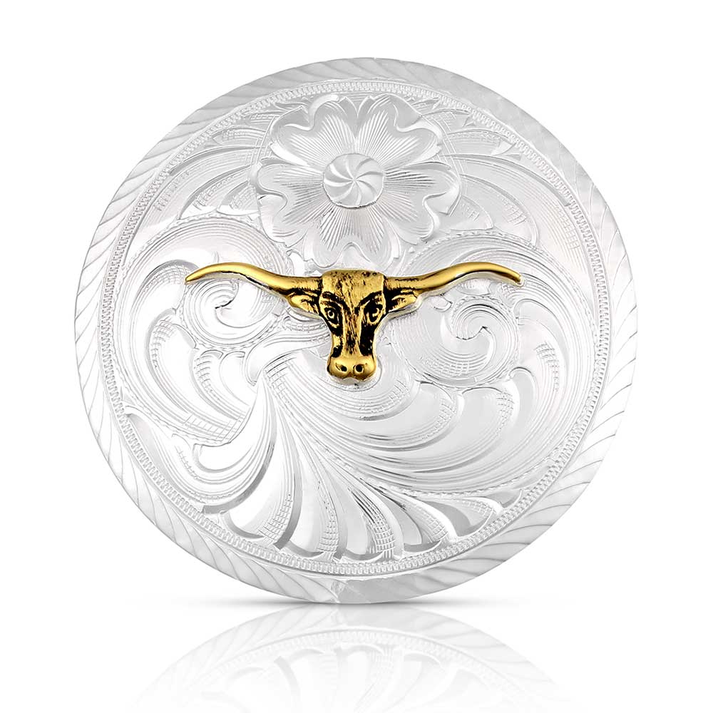 Montana Silversmith - Classic Scarf Slide With Longhorn At Buffalo ...