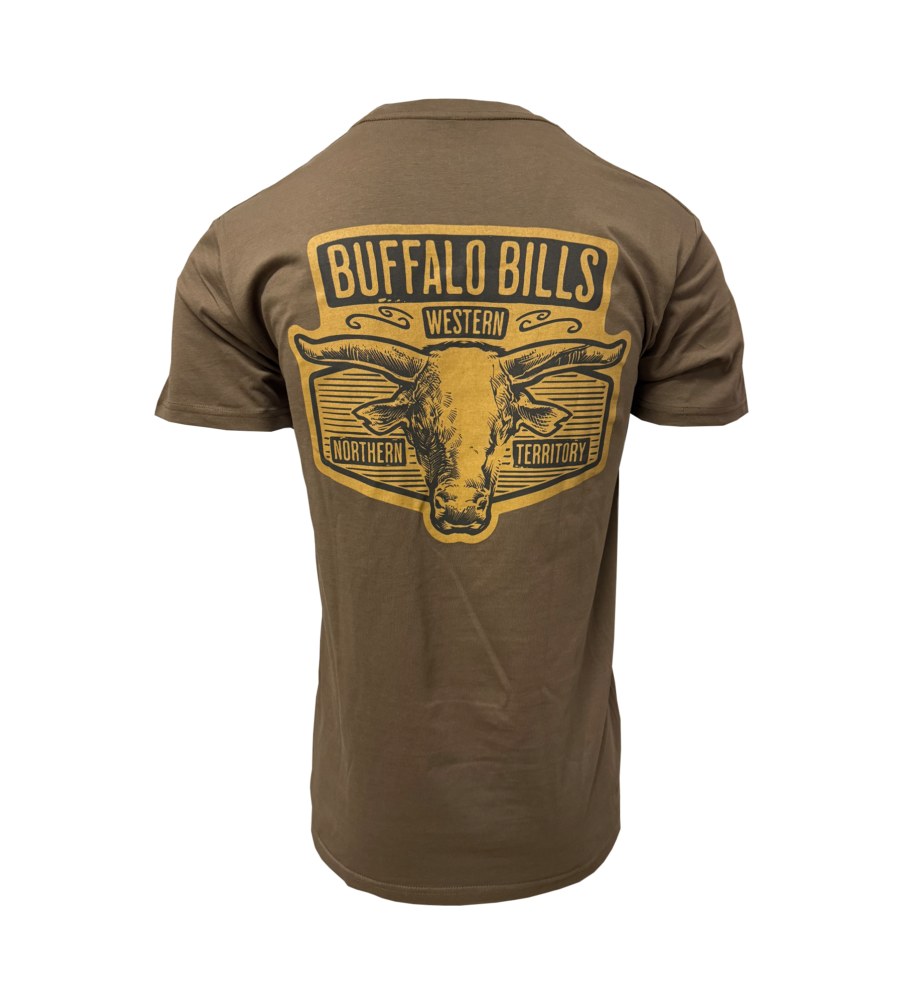 BBWS - Mens Walnut Scrub Bull Tee at Buffalo Bills Western – Buffalo ...