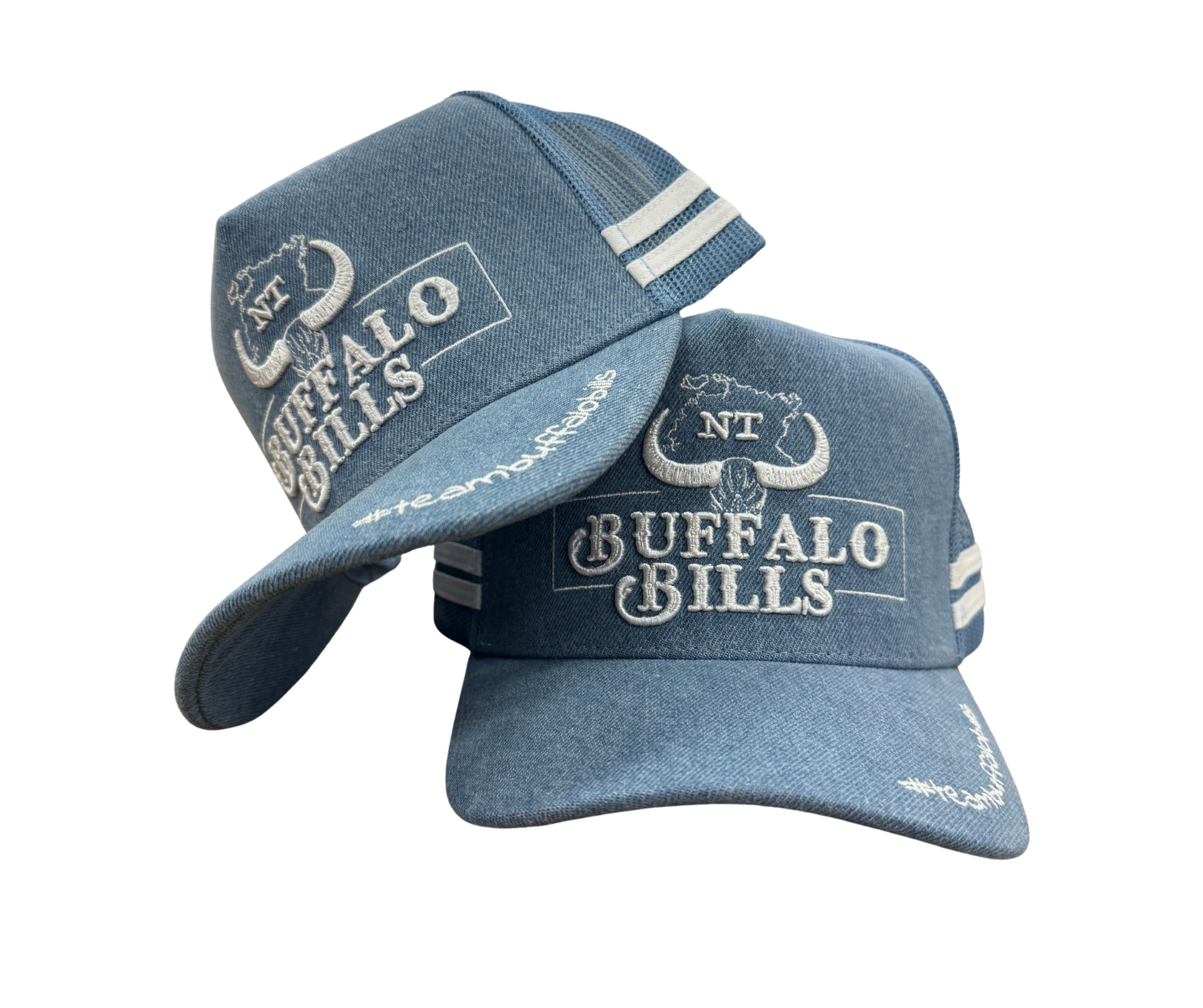 BBWS - NT Logo Denim Trucker Cap at Buffalo Bills Western – Buffalo ...